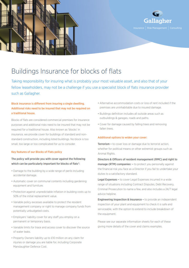Buildings Insurance for blocks of flats - Deacon
